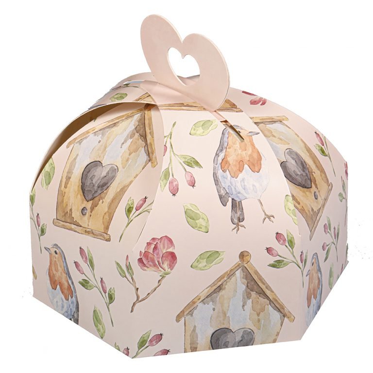 DRY CAKE BOX / HAMPER BOX – 7 Inch – FLORAL (Pack of 8) - Chic a Choc