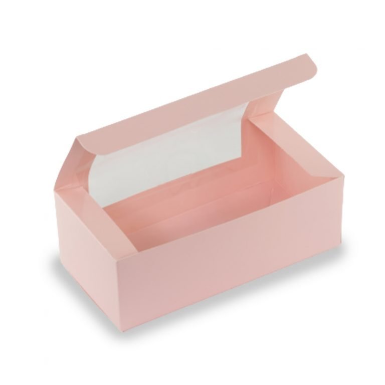 LOAF CAKE / COOKIE BOX – PINK (8’X4’X3.25) (Pack of 8) - Chic a Choc