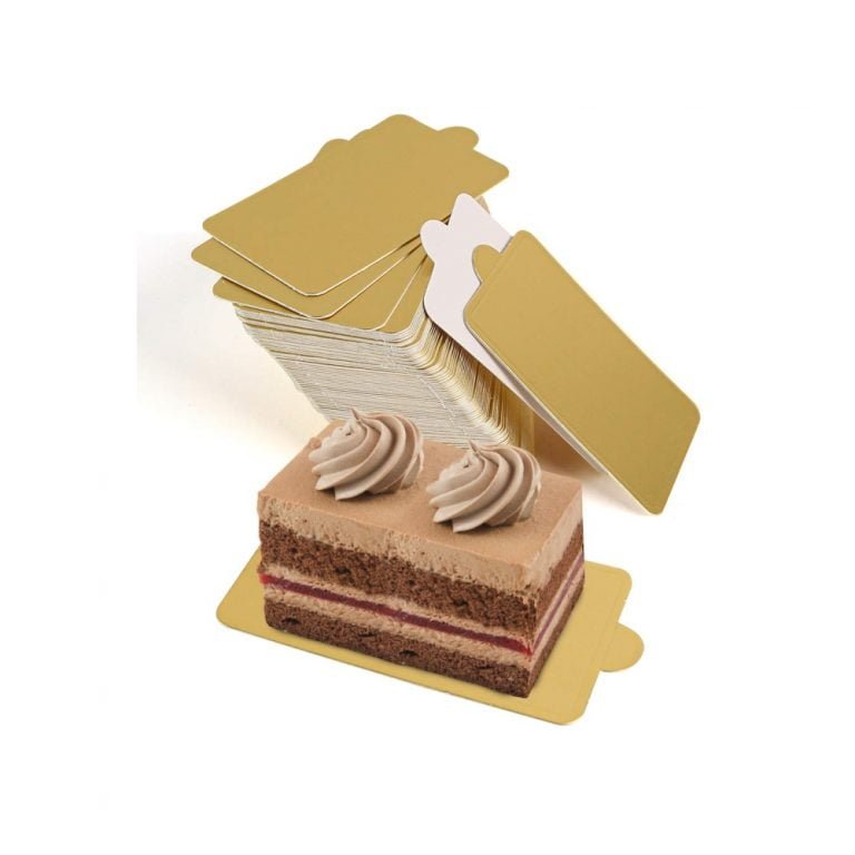 Pastry / Brownie Base / Board – Gold – Rectangular (20 Pieces) - Chic a ...