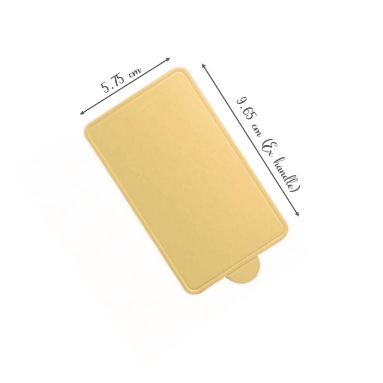 Pastry Base / Board – Gold – Triangular (20 Pieces) - Chic a Choc