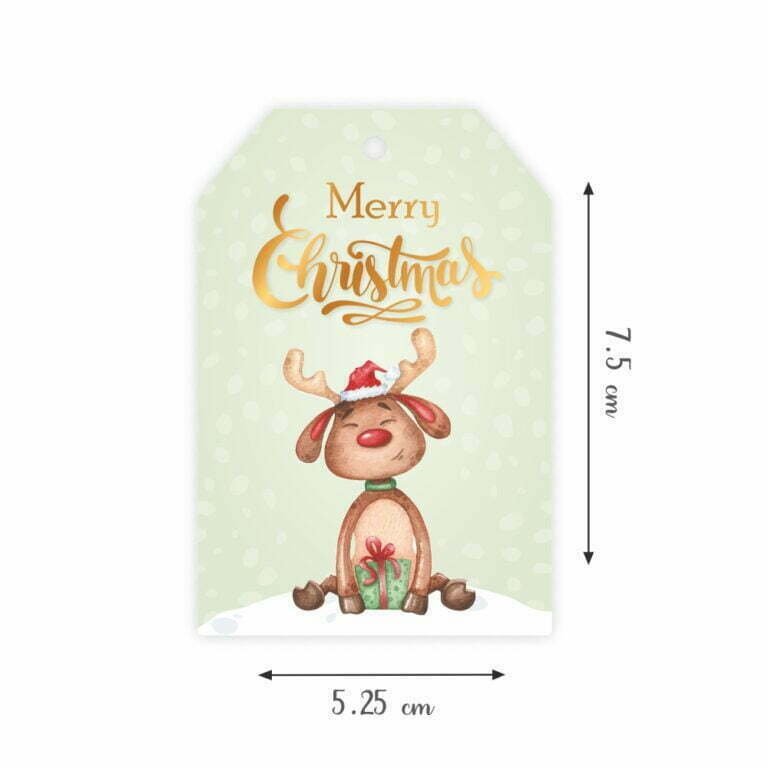 Merry Christmas – Reindeer in the Snow – Gift Tags – Pack of 50 - Chic ...