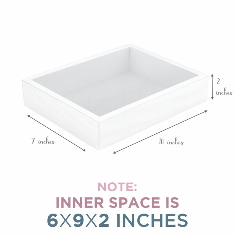 Gift Hamper Box Transparent Lid – White – 7x10x2 (Pack of 6) - Chic a Choc